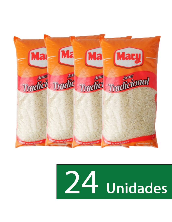 Comprar Bulto Arroz Mary tradicional 1 Kg 24 unidades ⭐️ Que Mantequilla